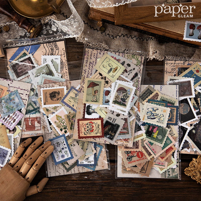 46 Pcs Postage Stamp Sticker Pack – PaperGleam